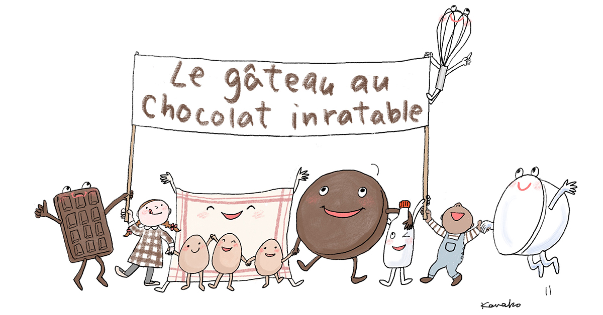 Le gâteau au chocolat inratable - Manger - My Little Kids